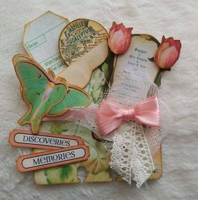 Printable DEX Card Shabby Chic Spring Floral Dex Card - Etsy