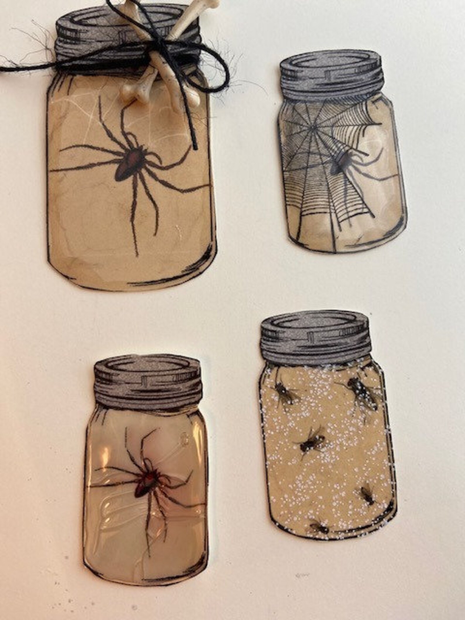 Printable Mason Jar Journal Cards Creepy Collection Jars 1 | Etsy