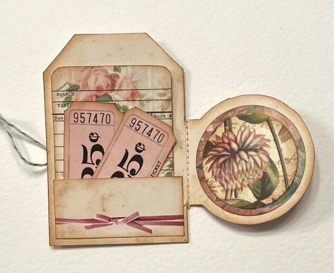 Printable TAG BOOKLET Shabby Chic Tag Booklet Junk Journal | Etsy