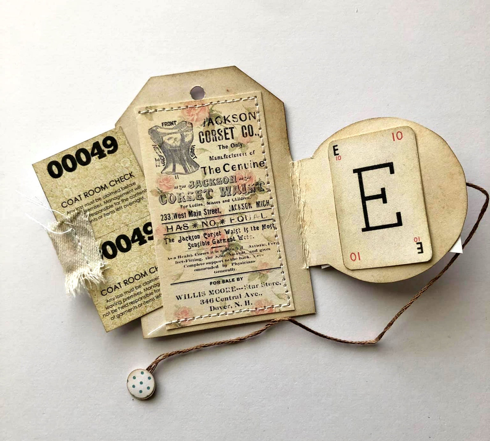 Printable TAG BOOKLET Shabby Chic Tag Booklet Junk Journal | Etsy