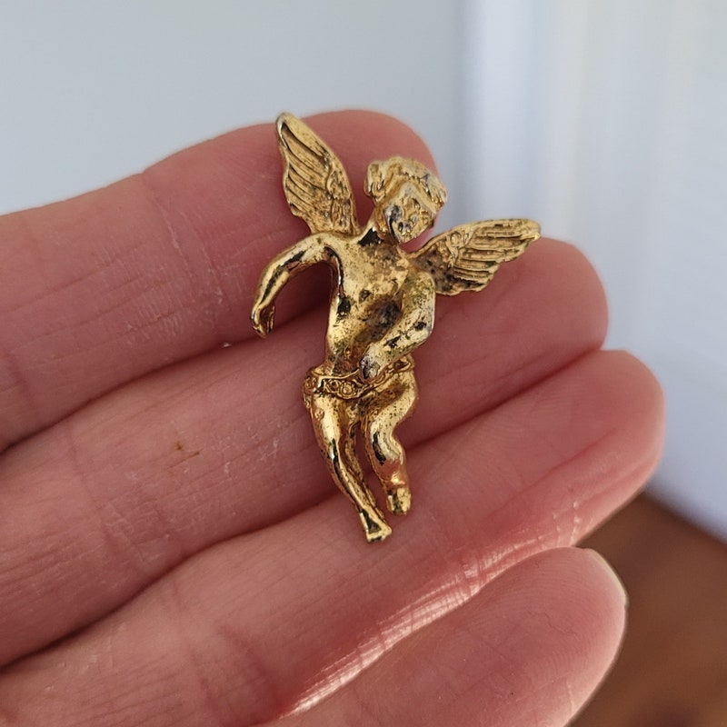Gold Angel Pin - Etsy