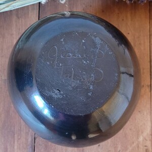 Vintage Santa Clara Black Ware Pottery Jessica Tafoya Pottery Bowl Clay ...