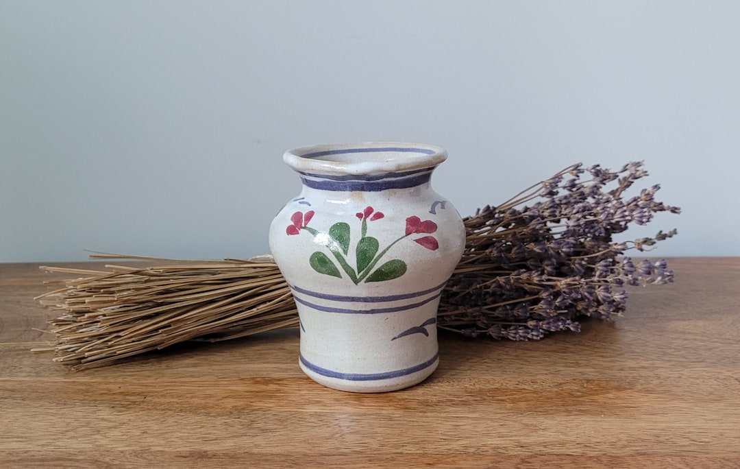 Vintage Stoneware Pottey Vase ~ Alex Majeski Wisconsin Artist Signed ...