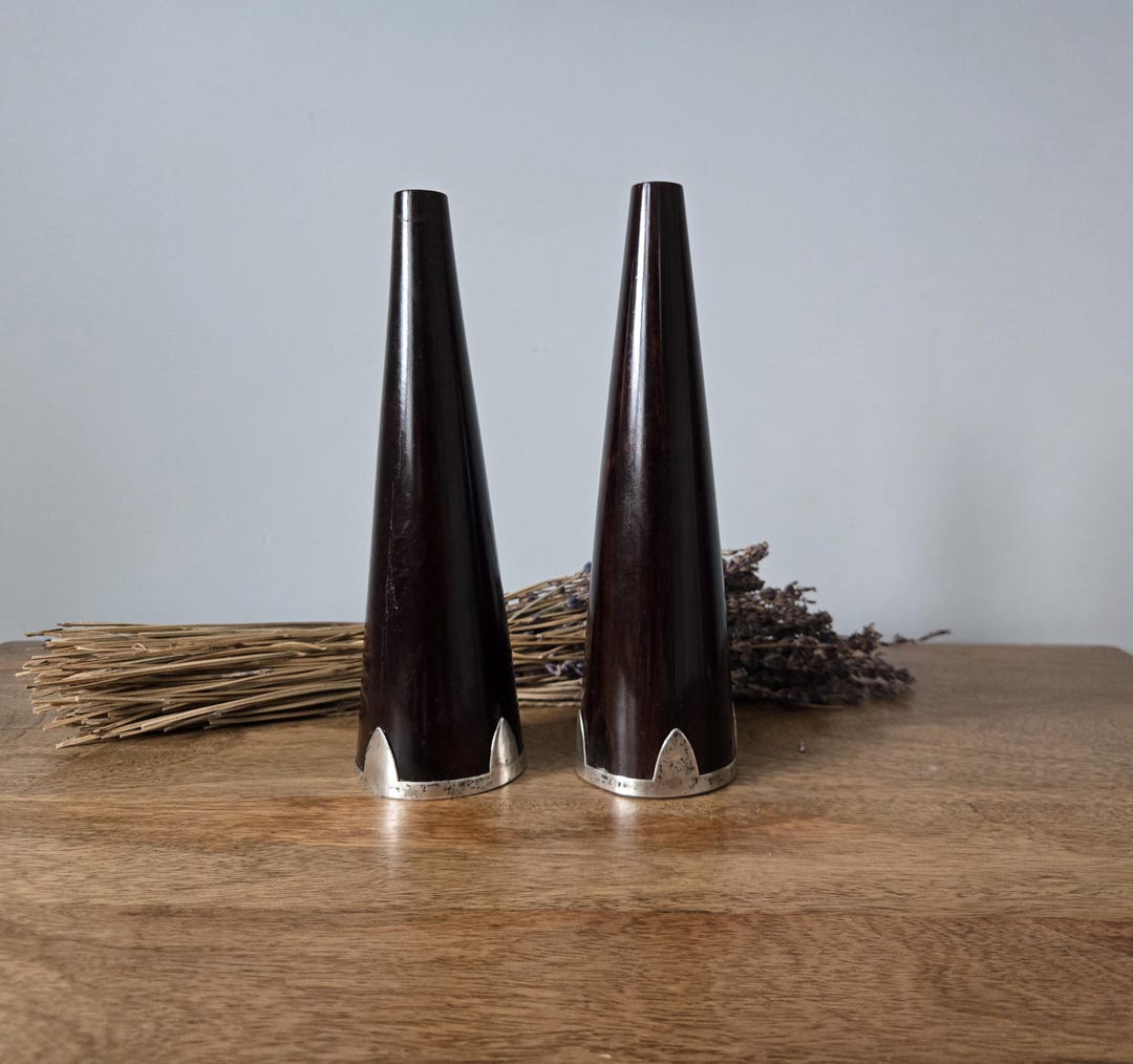 Vintage Mid Century Modern Danish Salt and Pepper Shakers ~ Sterling ...