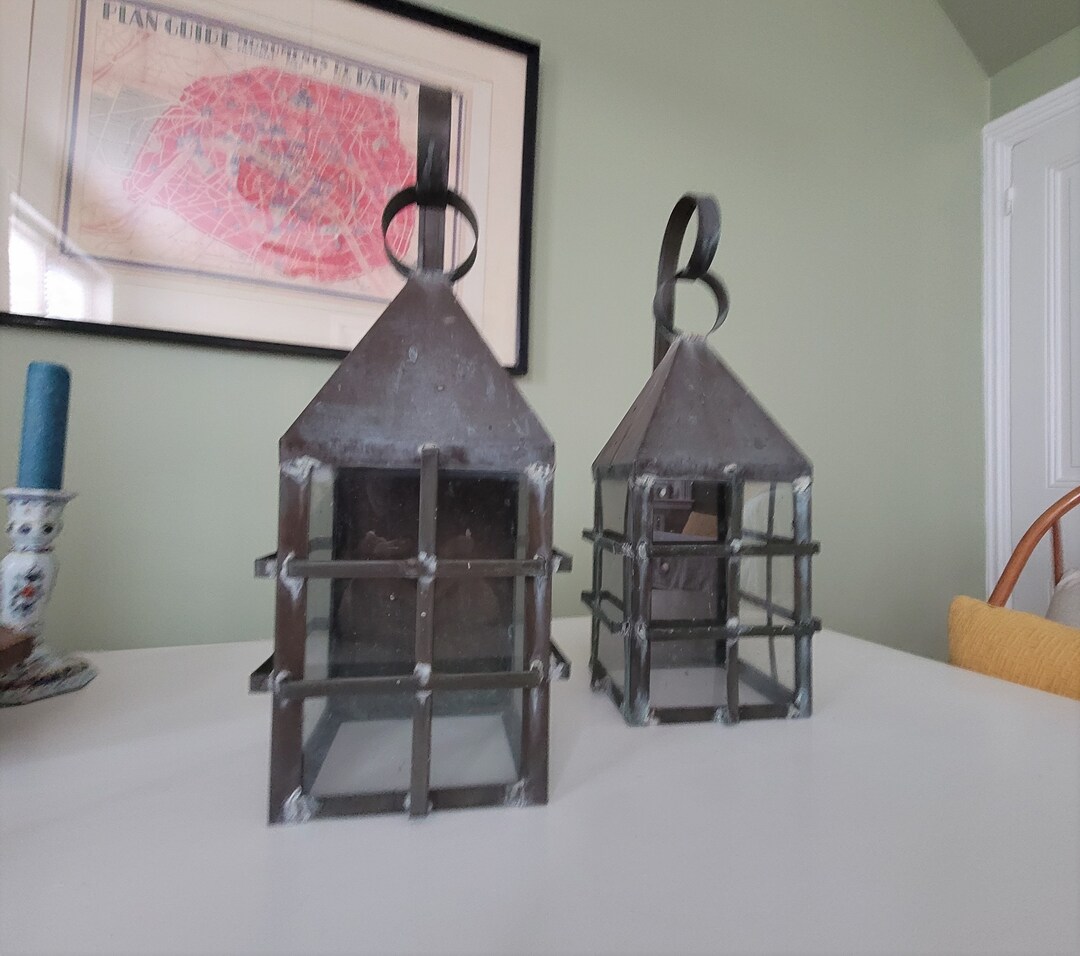 Antique Sconces Large Craftsman Style Rustic Copper and Metal Outdoor ...