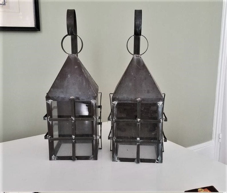 Antique Sconces Large Craftsman Style Rustic Copper and Metal Outdoor ...