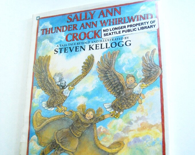 Vintage Children's Book, Sally Ann Thunder Ann Whirlwind Crockett - Etsy