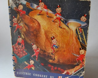 Vintage Electric Cookery by Hotpoint Mid Century 1950s Featuring Happy ...