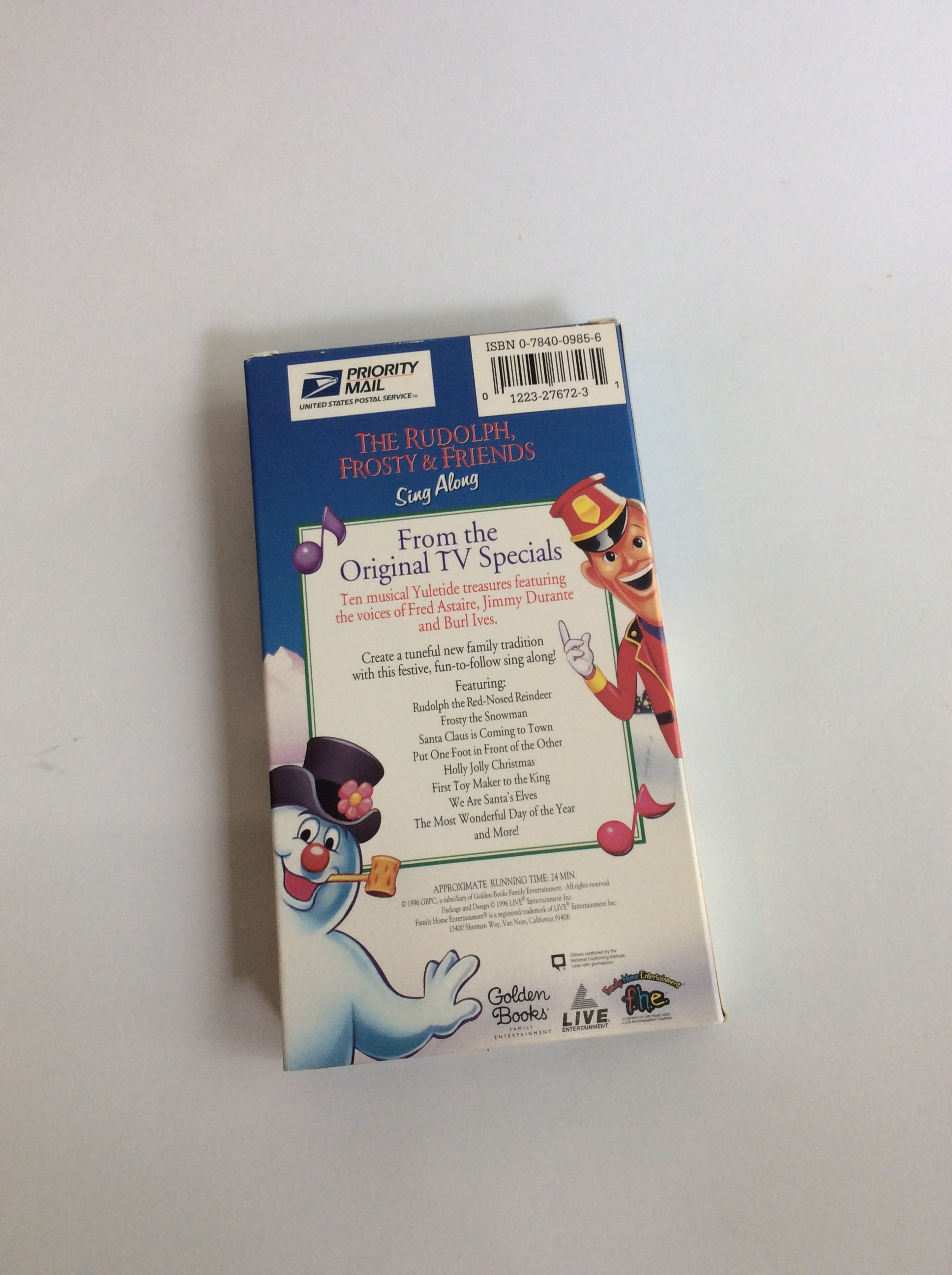 Vintage VHS From Priority Mail the Rudolph Frosty & Friends | Etsy