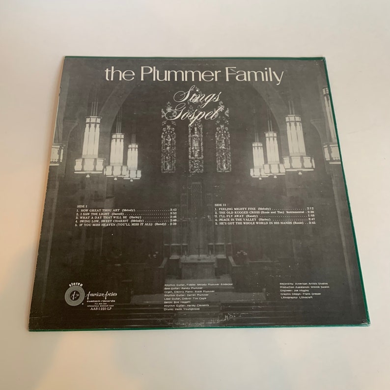 Vintage Vinyl Record, the Plummer Family Sings Gospel - Etsy