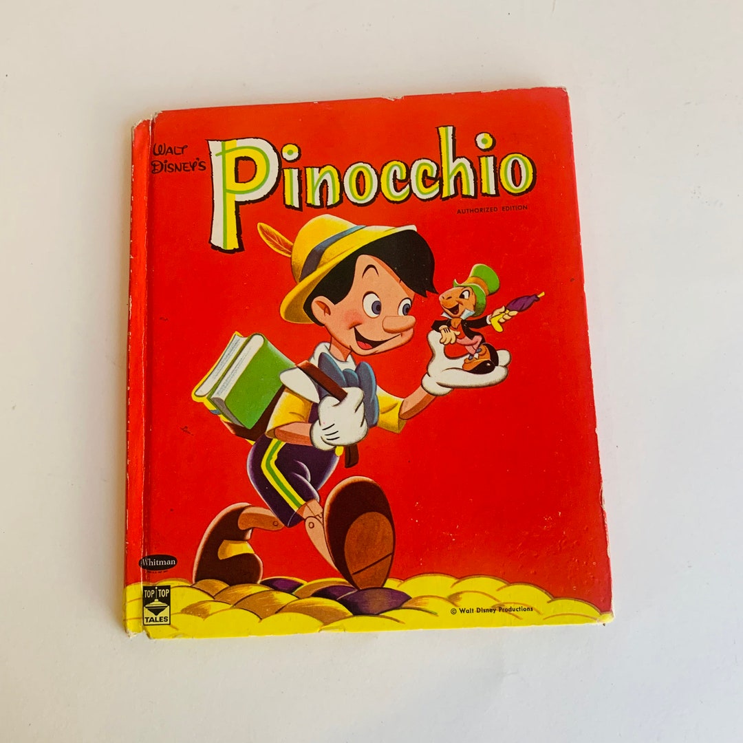 Vintage Children's Bool, Walt Disney's Pinocchio - Etsy