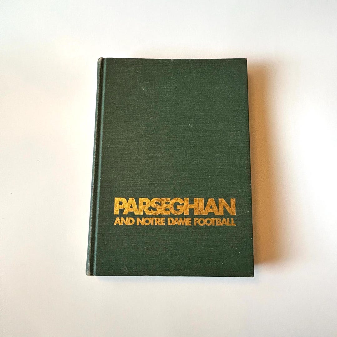 Vintage Book, Parseghian and Notre Dame Football - Etsy