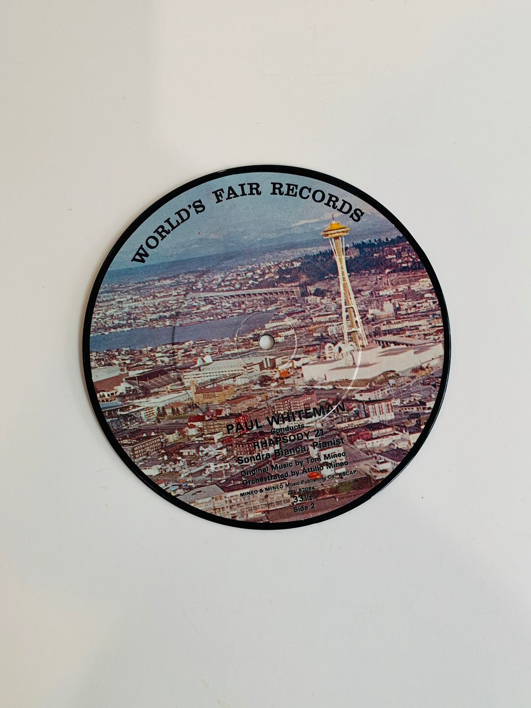 Vintage World's Fair Records, Picture Record, Paul Whiteman, Seattle ...