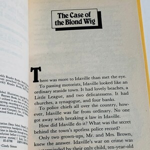 Vintage Children's Book, Encyclopedia Brown and the Case of the ...