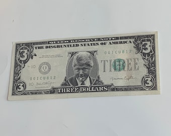 Three Dollar Bill - Etsy