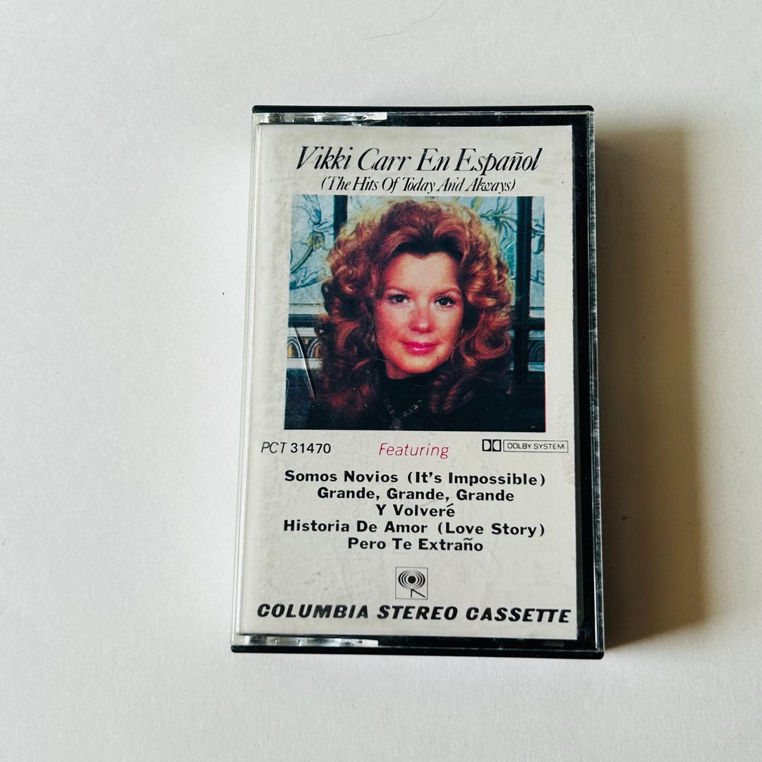 Vintage Tape Cassette, Vikki Carr En Espanol, the Hits of Today and ...