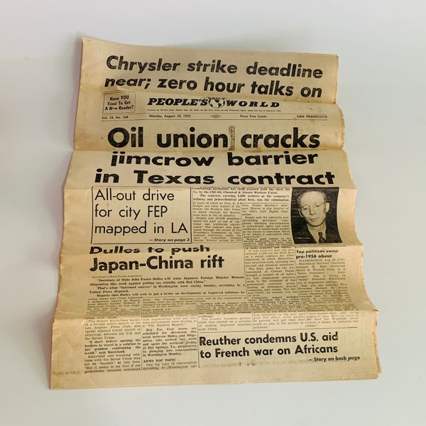 1955 Newspaper - Etsy