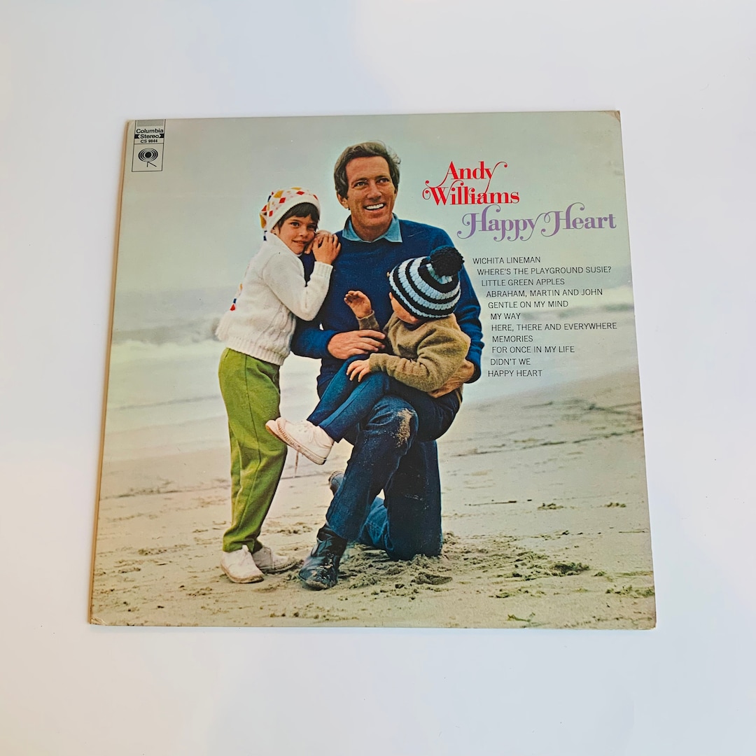 Vintage Vinyl Record, Andy Williams, Happy Heart - Etsy