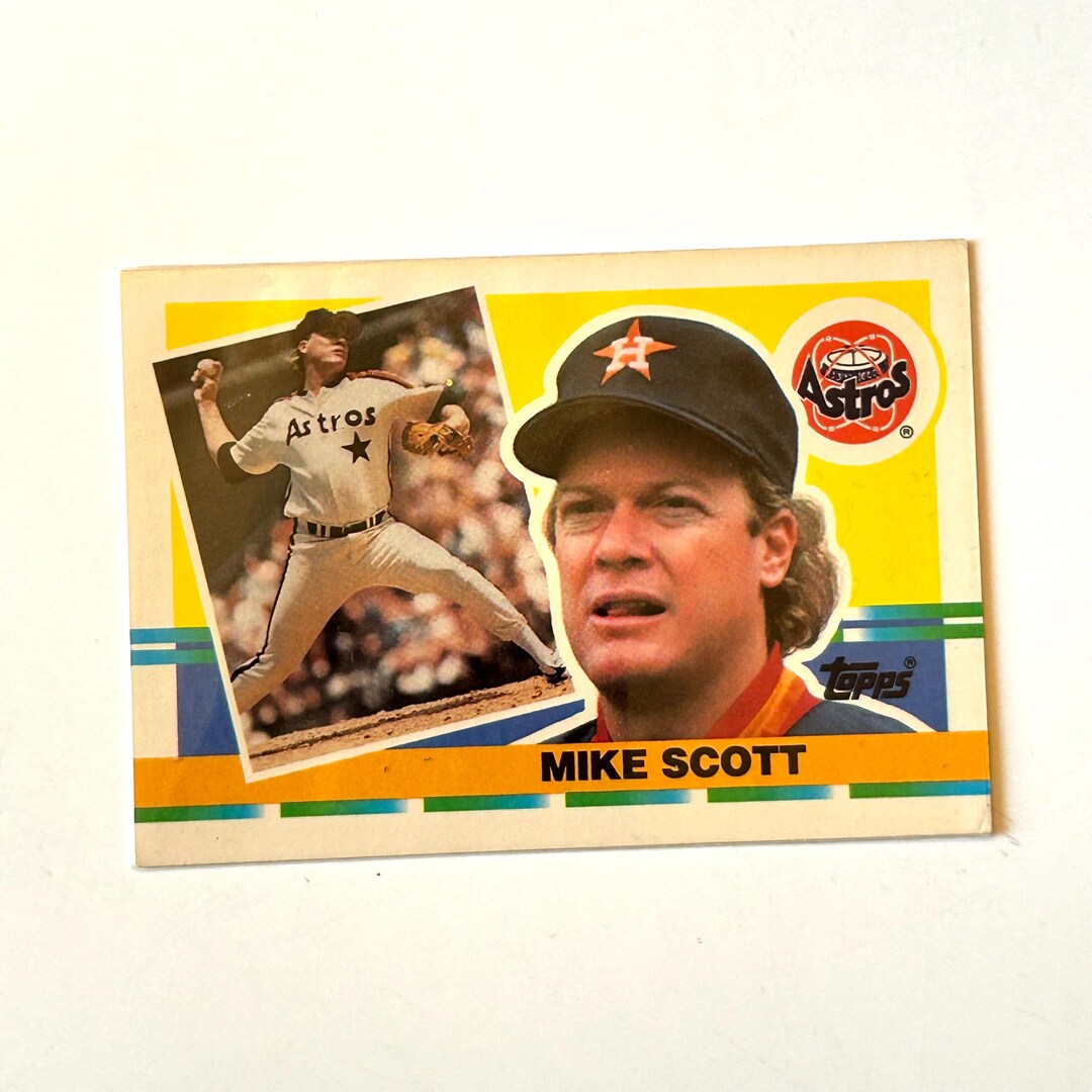 Vintage Baseball Card, Mike Scott, Astros, 249, Topps, Michael Warren ...