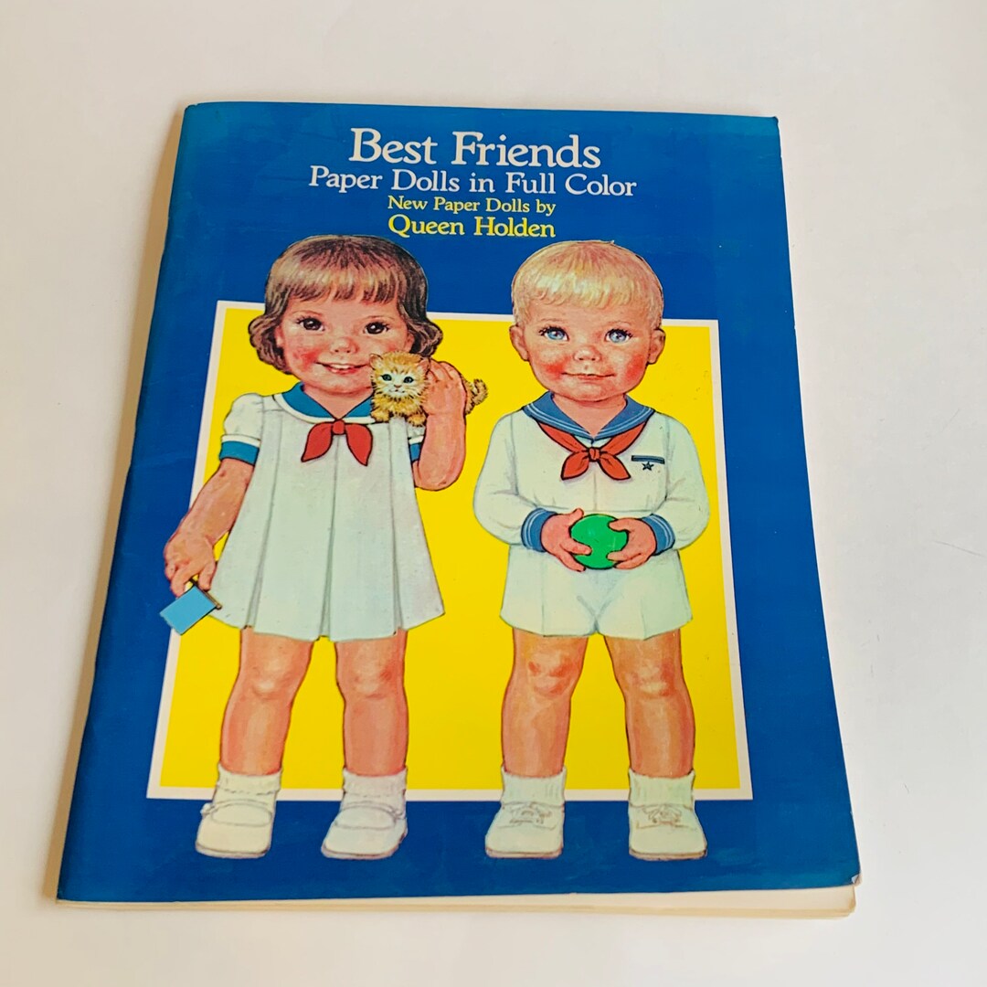 Vintage Best Friends Paper Dolls in Full Color, Queen Holden - Etsy