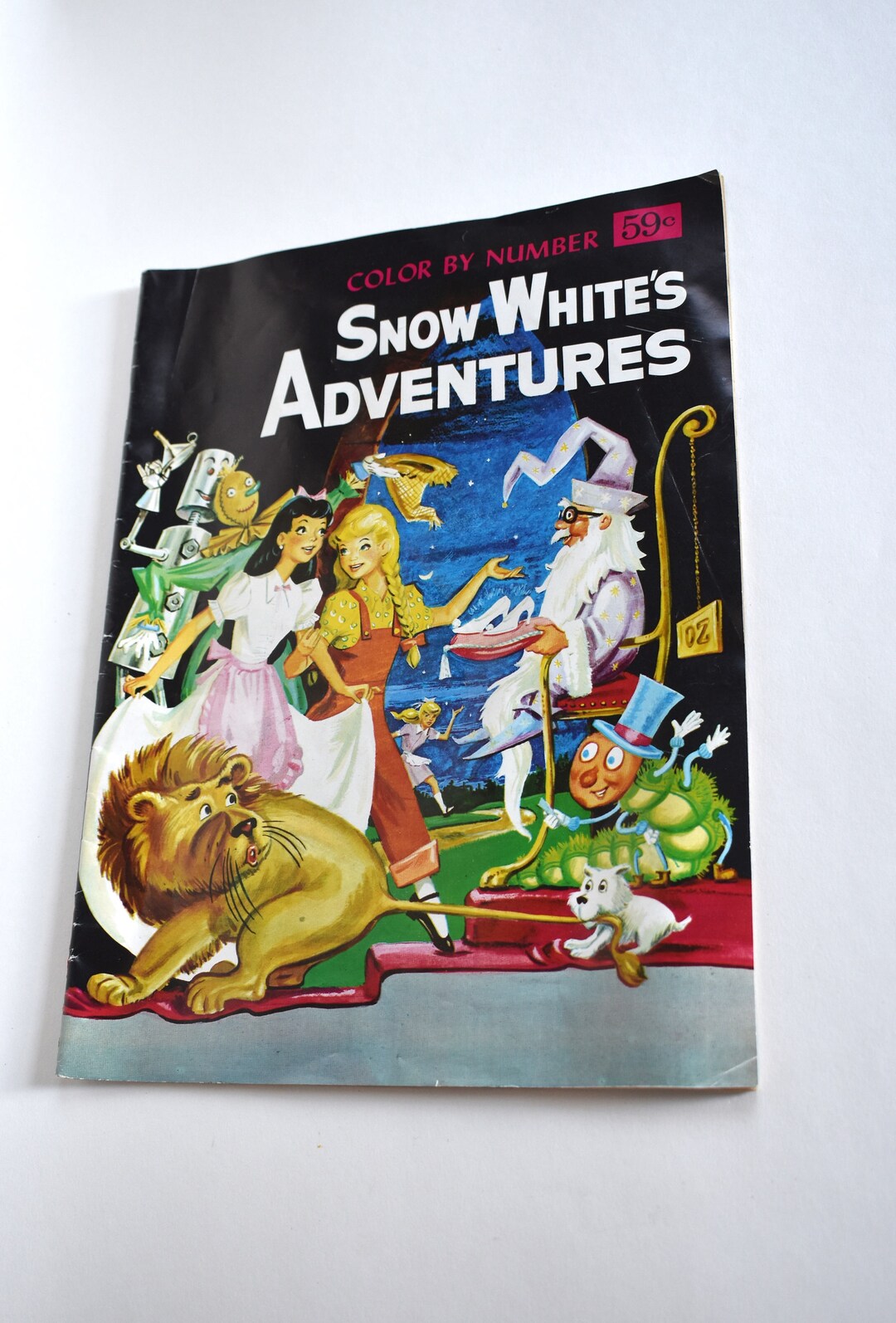 Vintage Color by Number Snow White's Adventure Coloring Book - Etsy