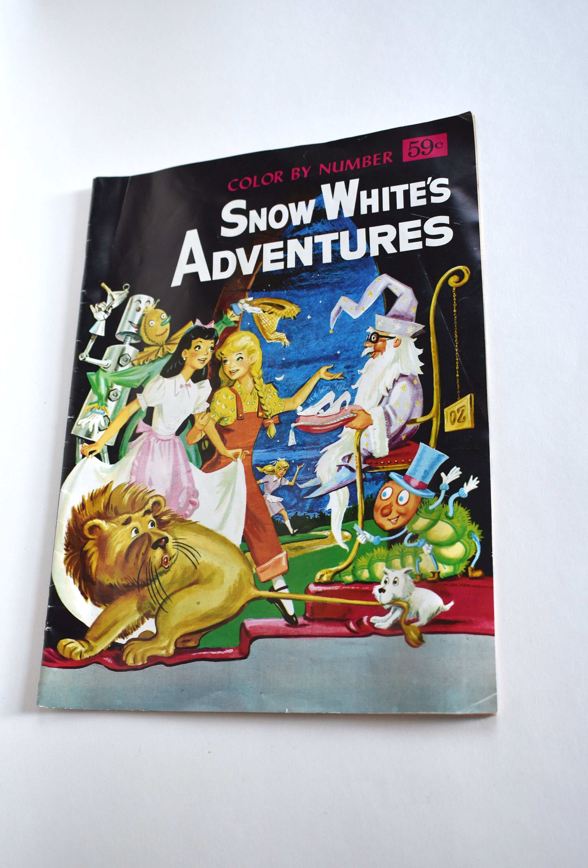 Vintage Color by Number Snow White's Adventure Coloring | Etsy