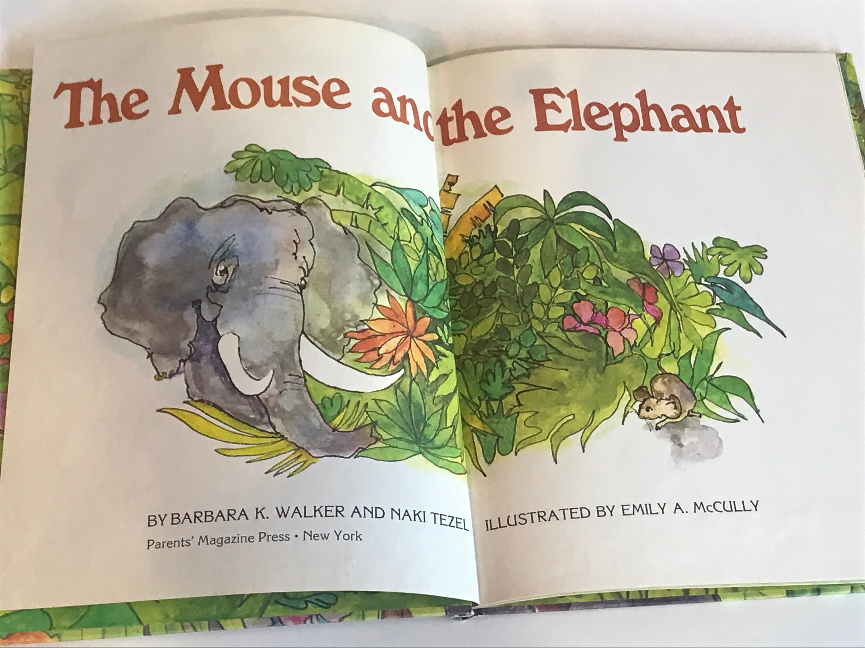 Vintage Children's Book the Mouse and the Elephant | Etsy
