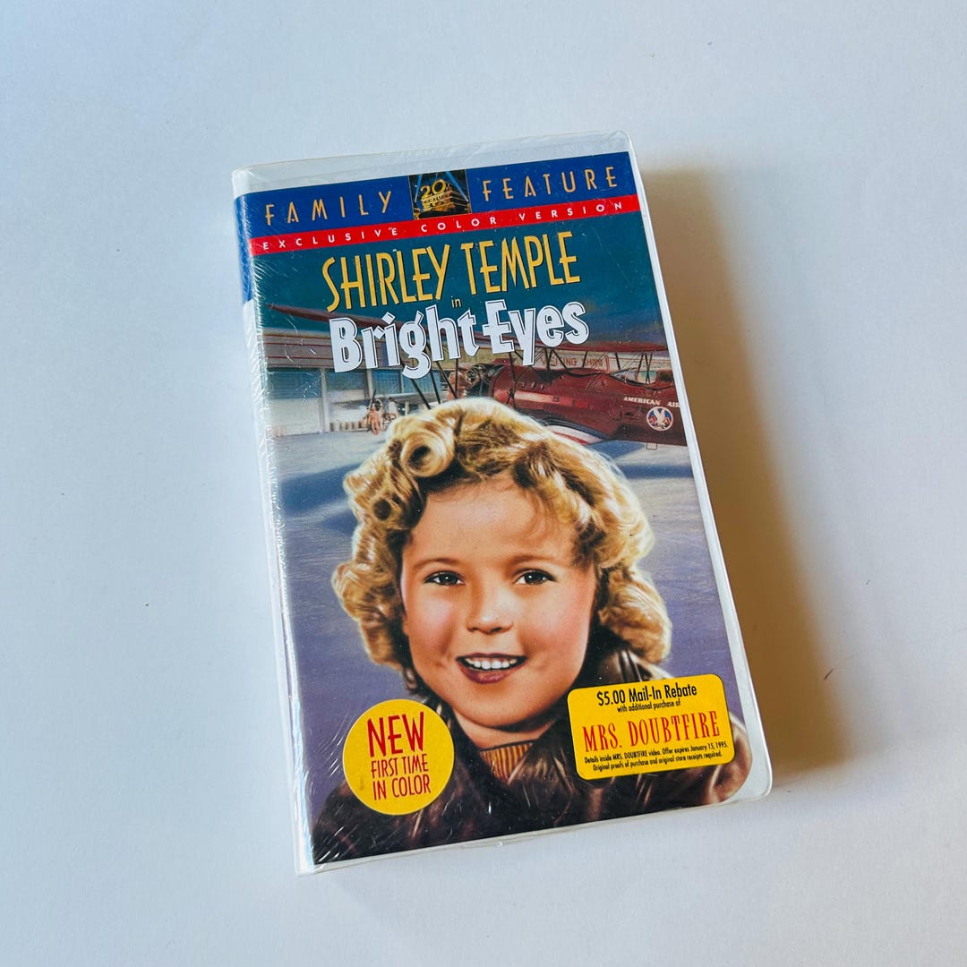 Vintage VHS, Bright Eyes, Shirley Temple, New in Sealed Package - Etsy