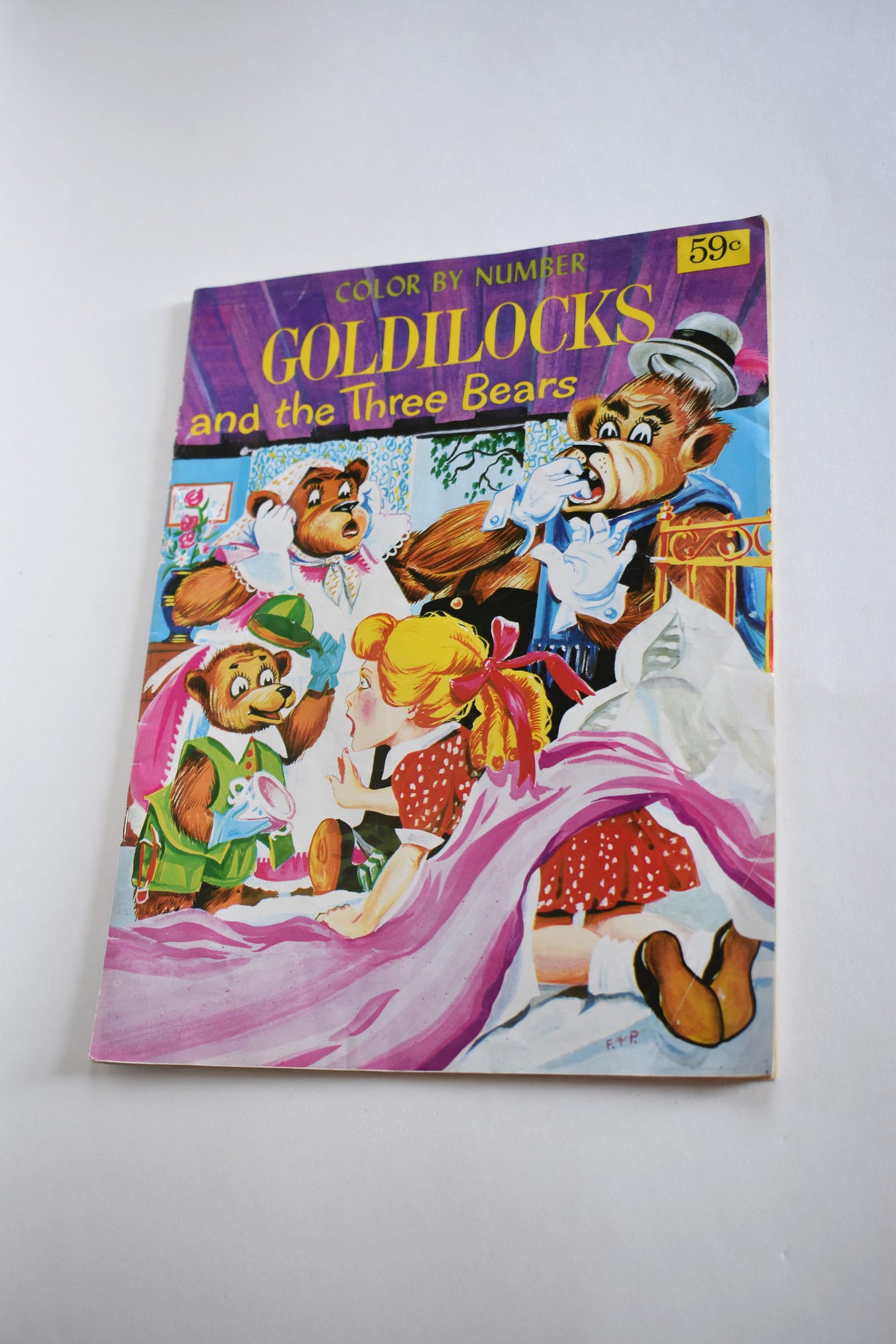 Vintage Color by Number With Goldilocks and the Three Bears - Etsy