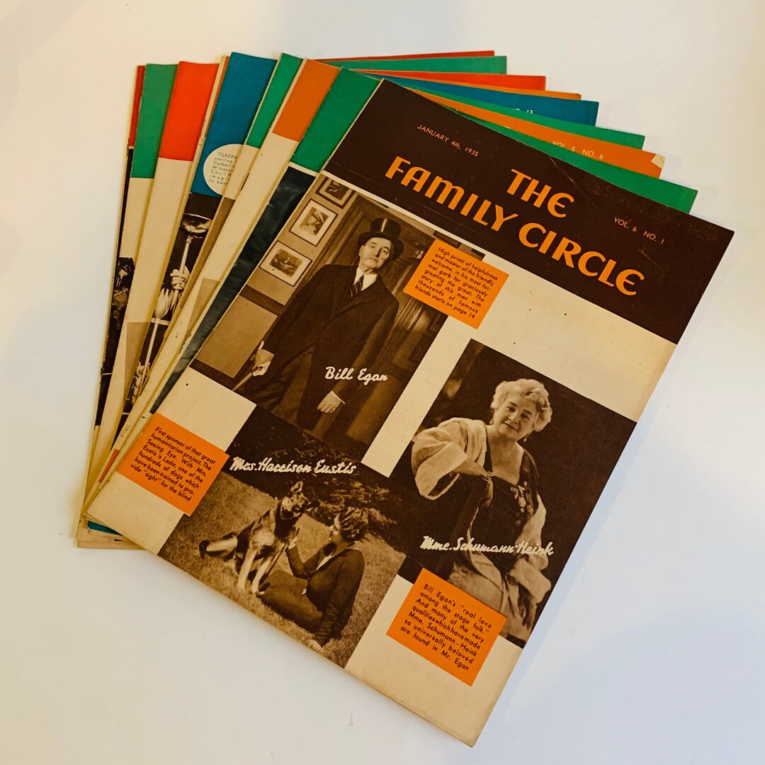 Vintage Collection of the Family Circle Magazines, 1934-35 - Etsy