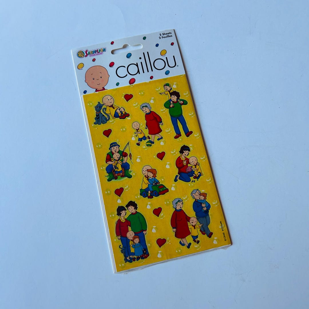 Vintage Caillou Stickers From Sandylion, New in Package - Etsy
