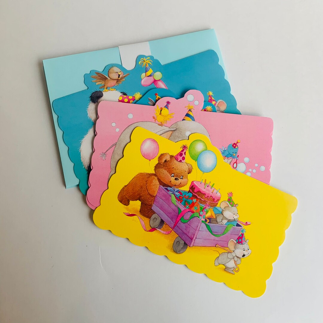 Vintage Cuddle Chums Cards From Current - Etsy