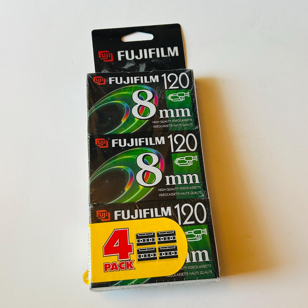 Vintage Fujifilm 8MM Tapes, 4 Pack, New, Sealed - Etsy