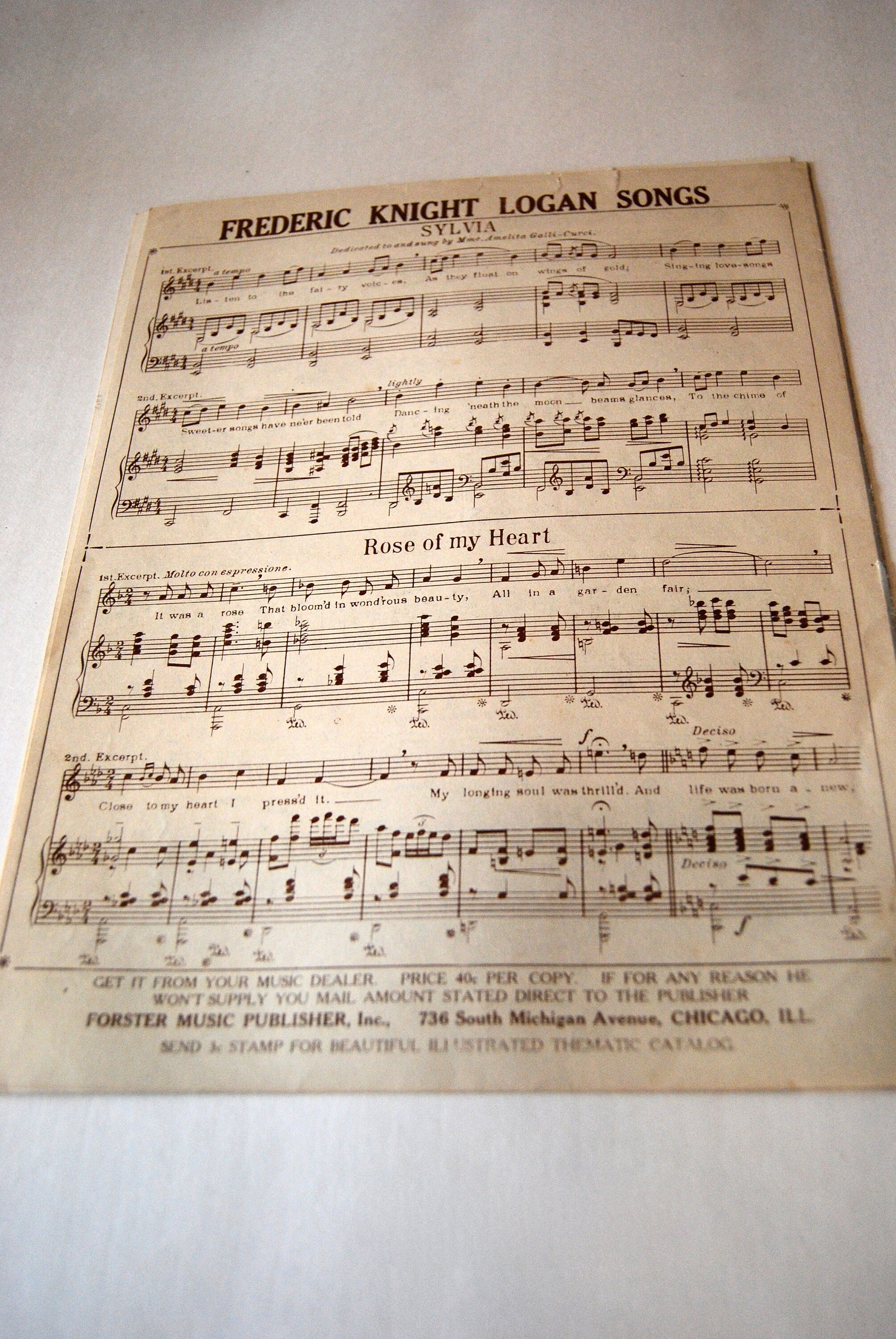 Vintage Sheet Music Pale Moon an Indian Love Song | Etsy