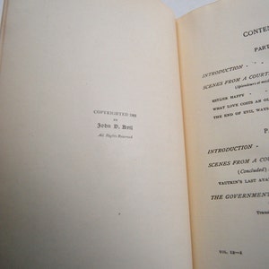 Antique Book, the Works of Honore De Balzac, Scenes From a Courtesans ...