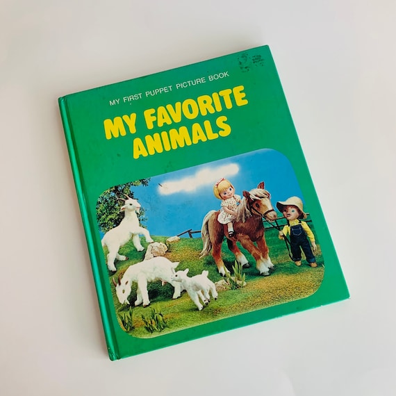 Vintage Children's Book My Favorite Animals My First - Etsy