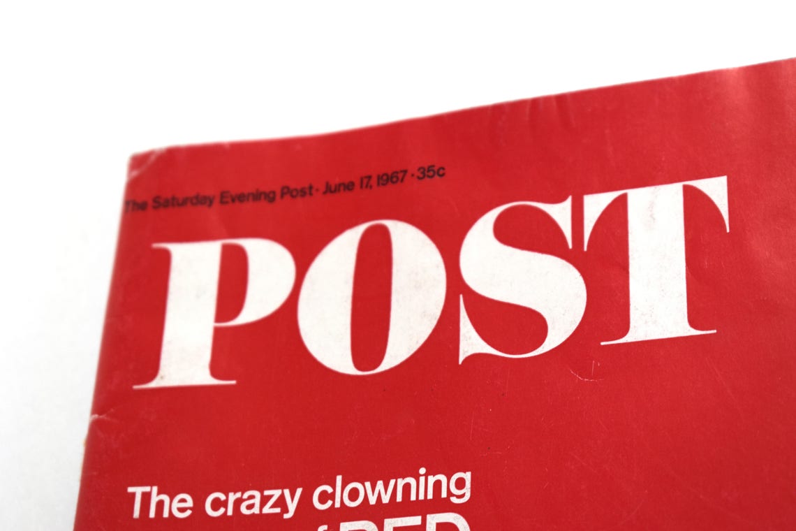 Vintage Magazine , Post June 17, 1967 - Etsy