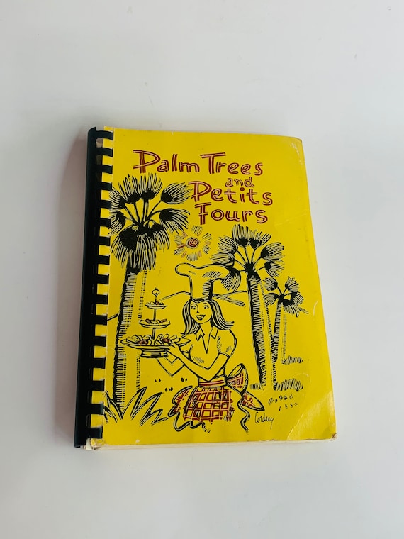 Vintage Book Palm Trees and Petits Fours | Etsy