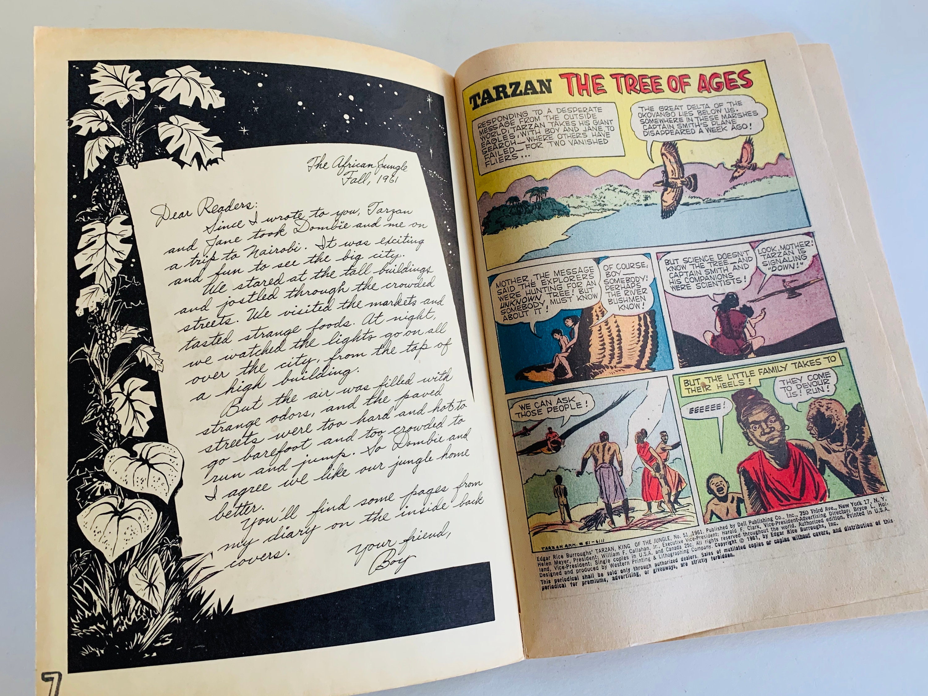 Vintage Dell Giant Edgar Rice Burroughs's Tarzan King of | Etsy