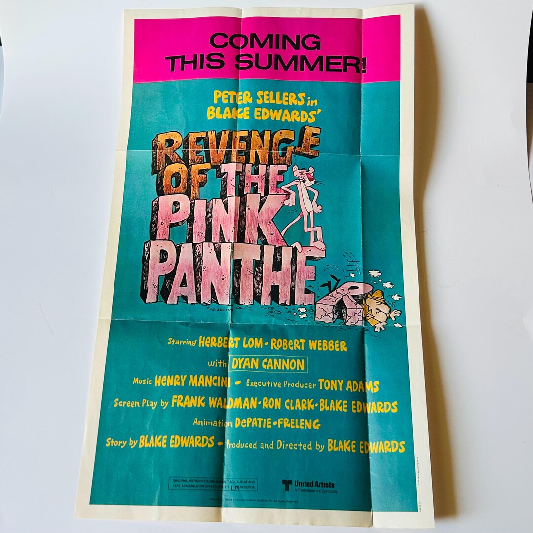 Vintage Movie Poster, Revenge of the Pink Panther, Coming Soon - Etsy