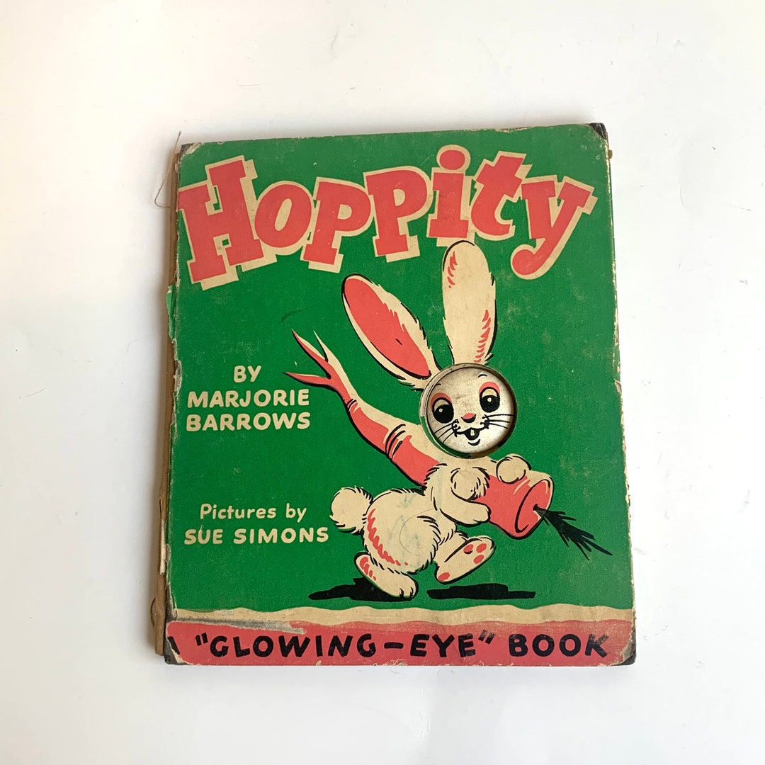 Vintage Children's Book, Hoppity, Glowing Eye Book - Etsy