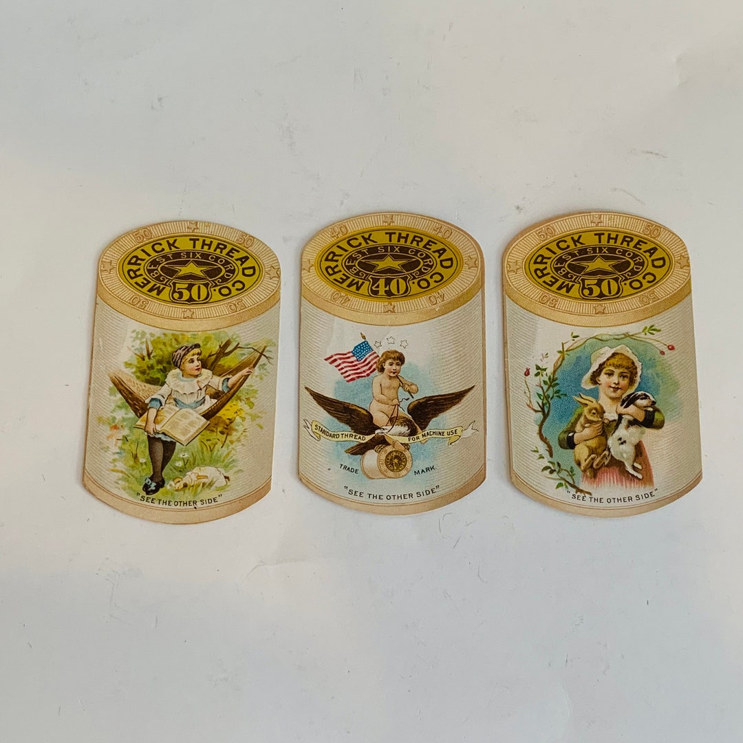 Antique Sales Cards, Trade Cards, Merrick Thread Co, Collection ...