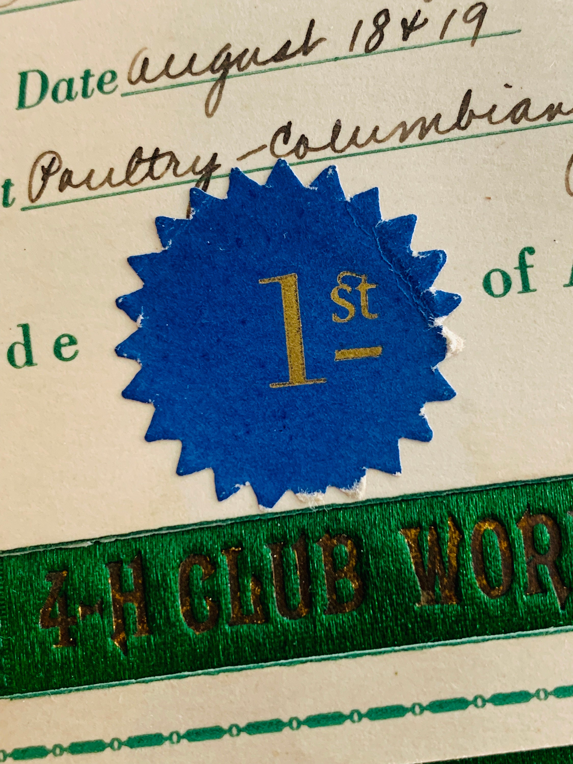 Vintage 4H Ribbons, Russell County Achievement Fair - Etsy