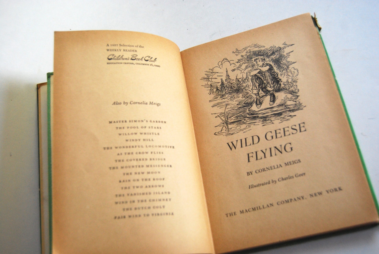 Vintage Children's Book Wild Geese Flying | Etsy