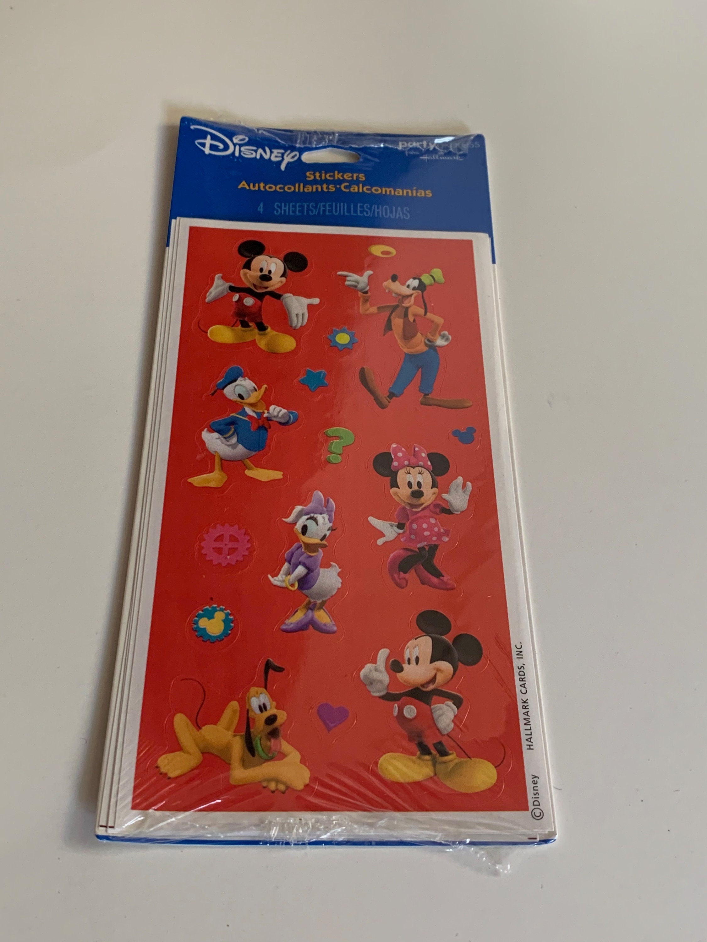 Vintage Mickey Mouse Walt Disney Hallmark Stickers New in | Etsy