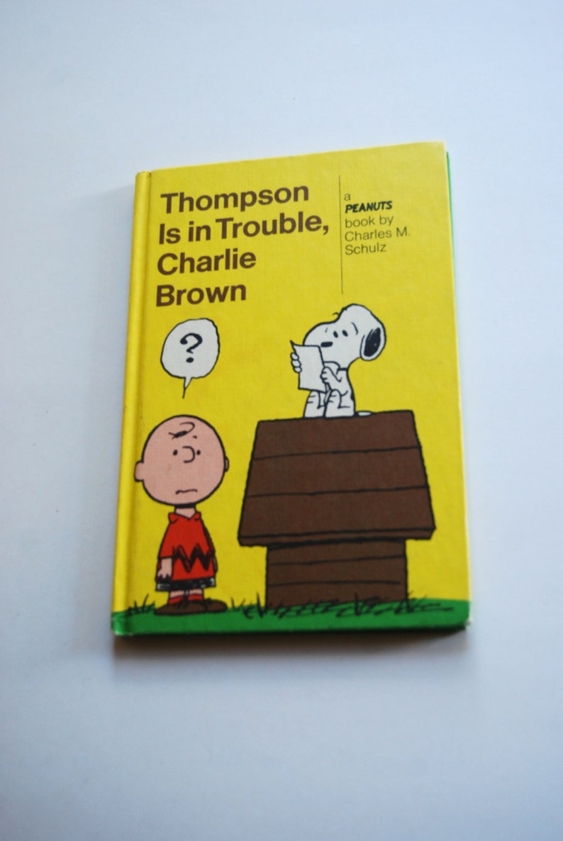 Vintage Book Thompson is in Trouble Charlie Brown - Etsy
