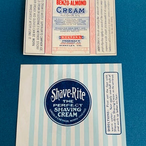 Vintage Shaving Labels - Etsy