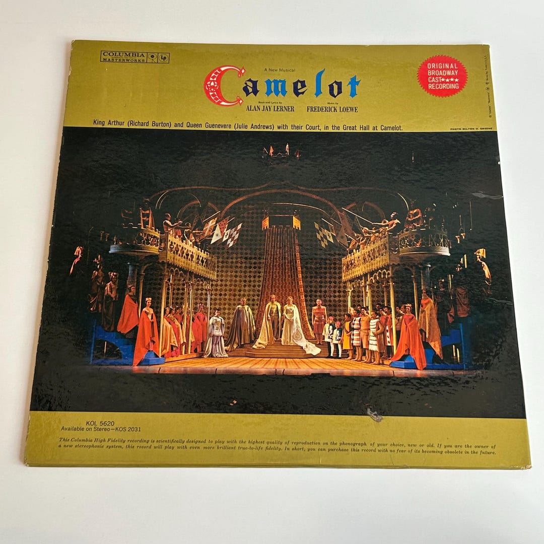 Vintage Record Album, Camelot, Original Broadway Cast Edition - Etsy