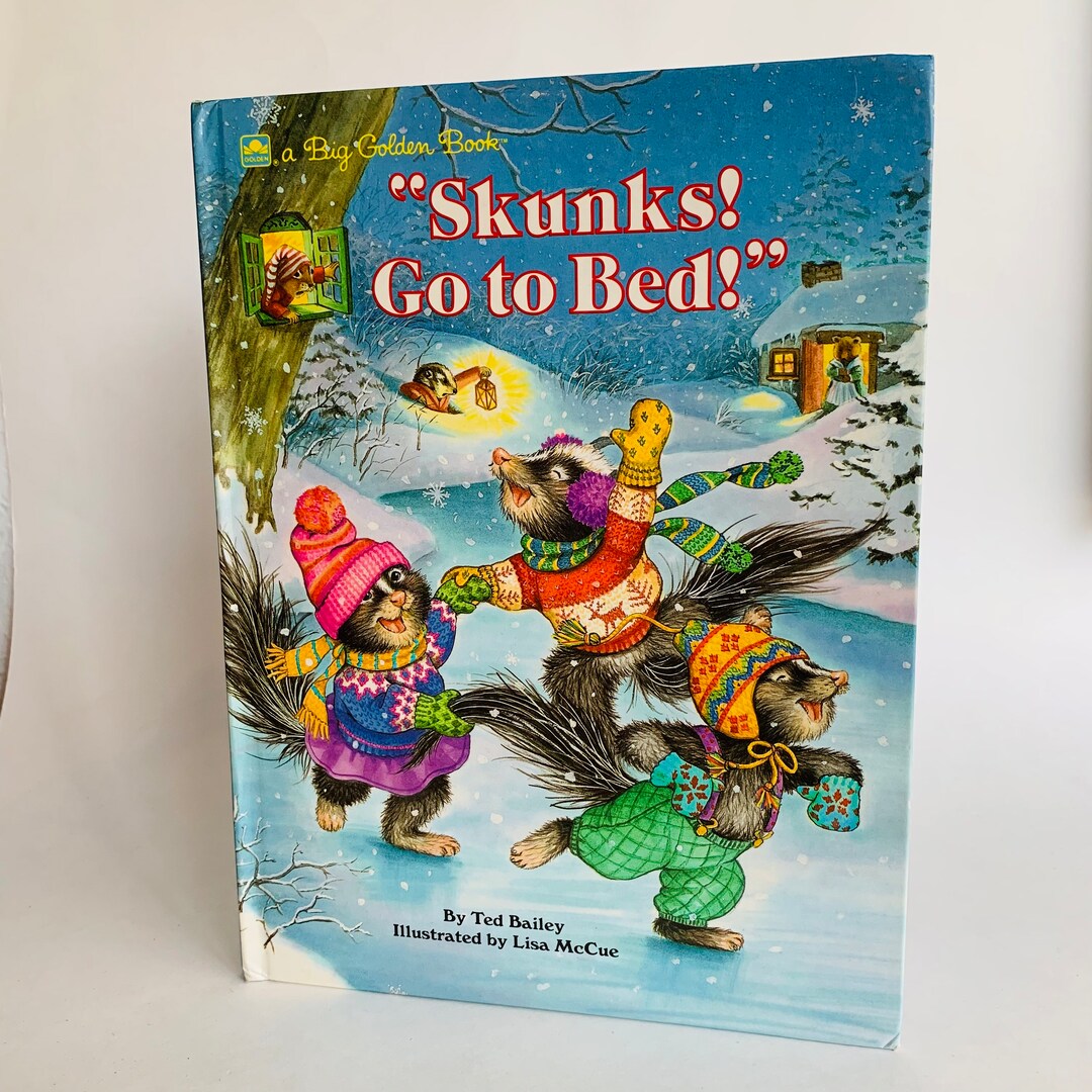 Vintage Children's Book, Skunks! Go to Bed! - Etsy