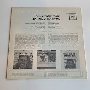 Vintage Album, Johnny Horton, Honky-tonk Man - Etsy